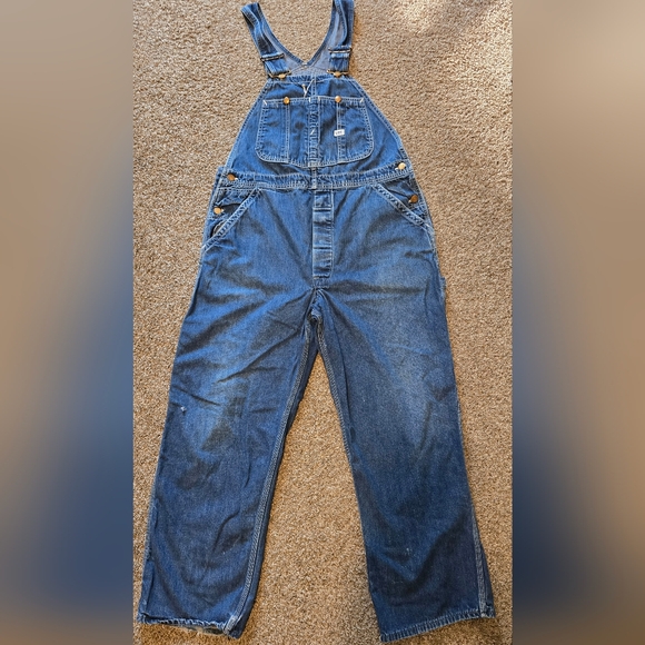 Lee | Other | Vintage Lee Jelt Denim Sanforized Overalls 95s Union Made ...
